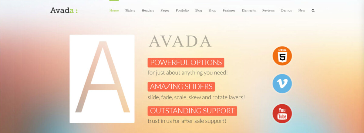 Slider Position – Avada Website Builder