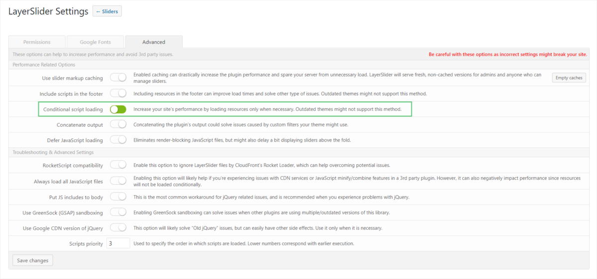 Conditional Script Loading – Avada Website Builder
