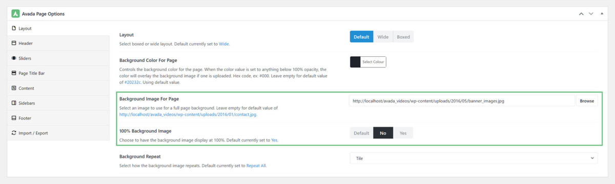 The Avada Options Network – Avada Website Builder