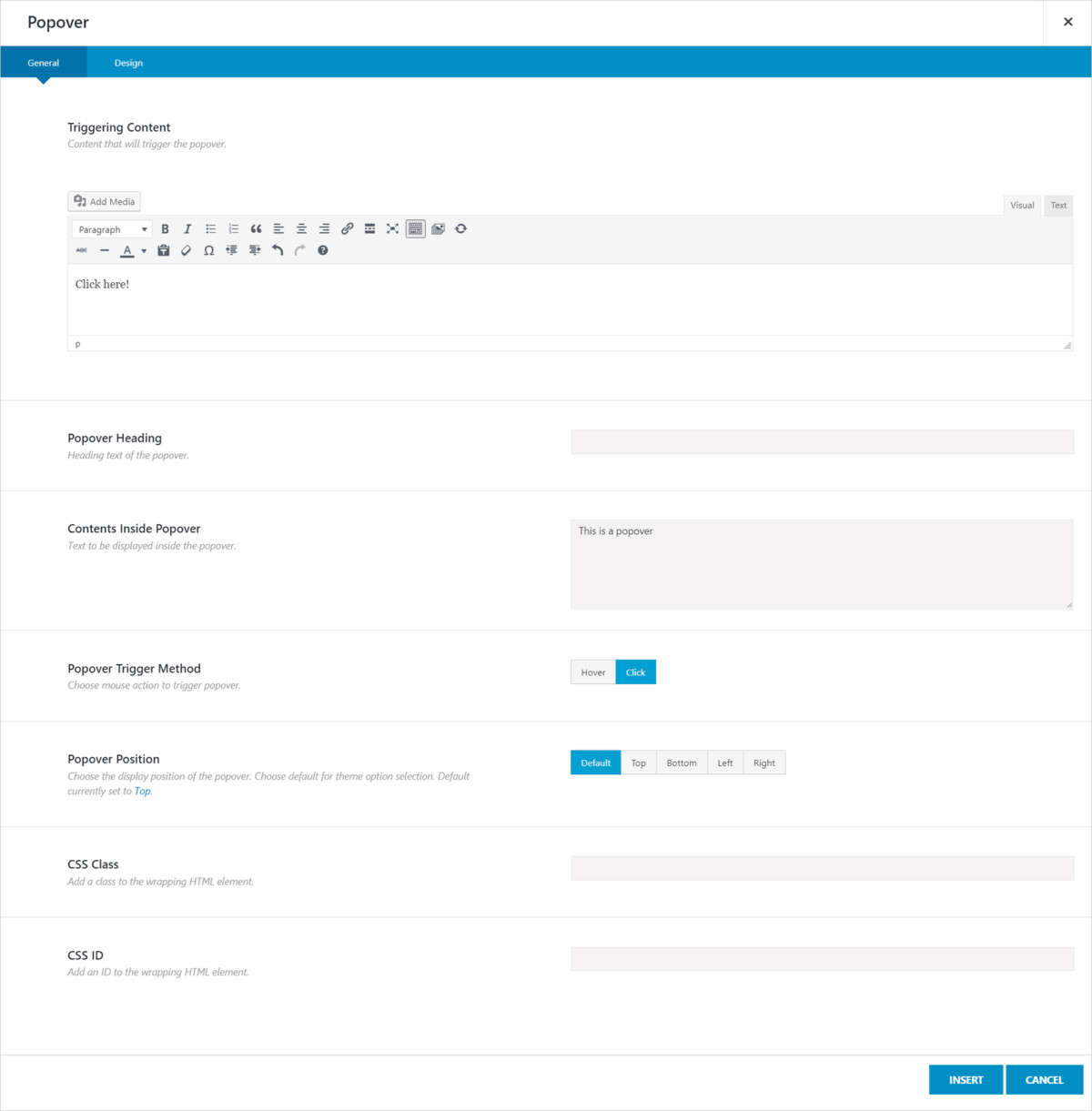 Popover Element – Avada Website Builder
