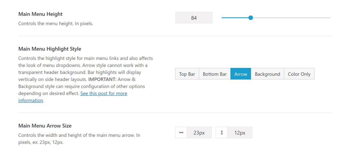 Main Menu Highlight Styles – Avada Website Builder
