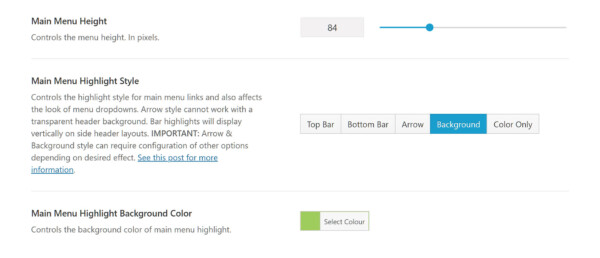 Main Menu Highlight Styles – Avada Website Builder