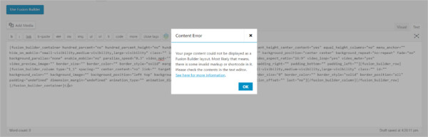 How to fix page content that is not parsable by Avada Builder – Avada ...