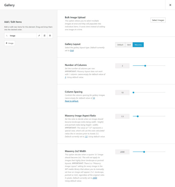 Masonry Layout Options – Avada Website Builder