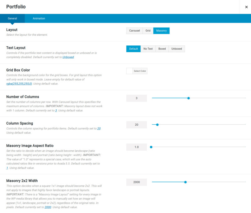 Masonry Layout Options – Avada Website Builder