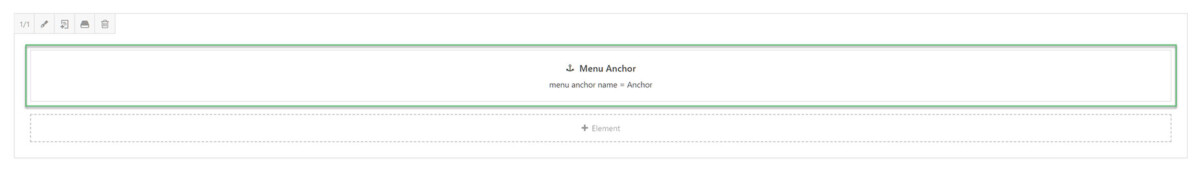 Menu Anchor Element – Avada Website Builder