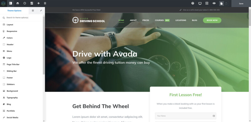 Avada Live Global Options Management – Avada Website Builder