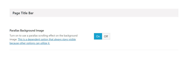 Page Title Bar Background Parallax Options – Avada Website Builder