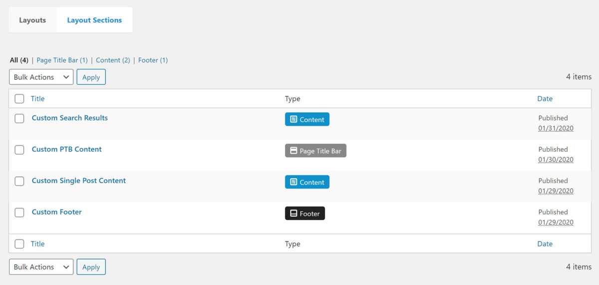Understanding Layouts and Layout Sections – Avada Website Builder