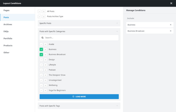 Understanding Conditional Layouts – Avada Website Builder