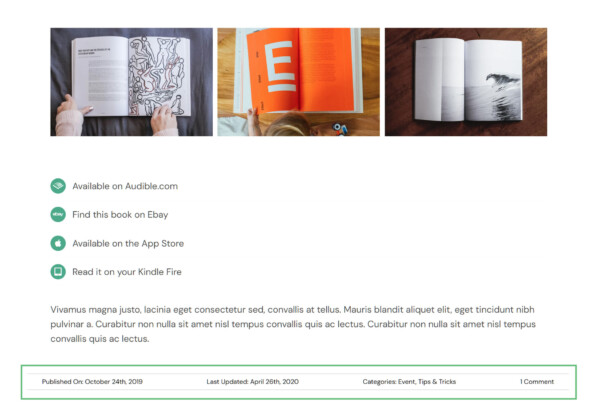 Post Meta Element – Avada Website Builder