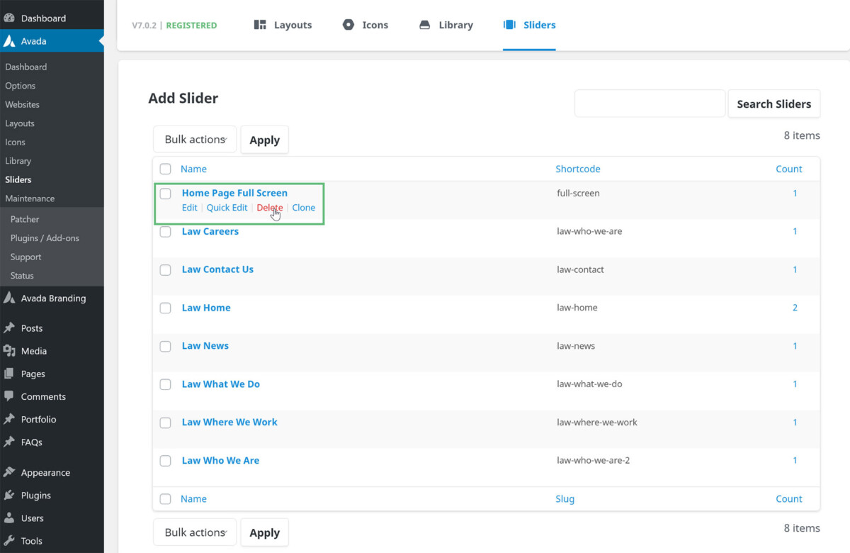 How To Use The Avada Slider – Avada Website Builder