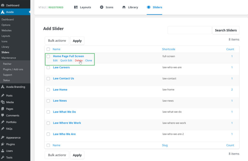 How To Use The Avada Slider – Avada Website Builder