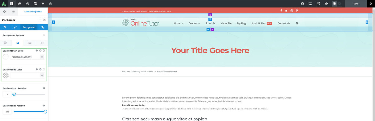 How to Work With Header Transparency in Avada Layouts – Avada Website ...
