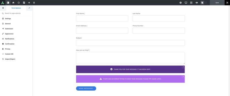 Avada Form Options – Avada Website Builder