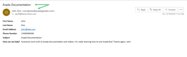 Avada Forms Email Notification Placeholders – Avada Website Builder