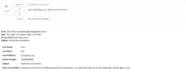 Avada Forms Email Notification Placeholders – Avada Website Builder