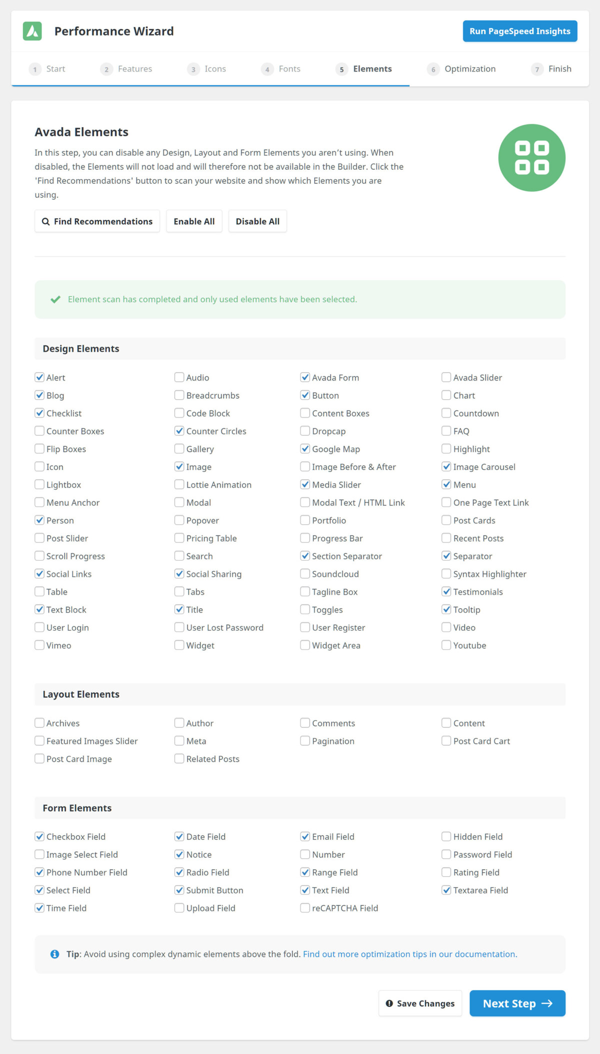 How To Use The Performance Wizard – Avada Website Builder