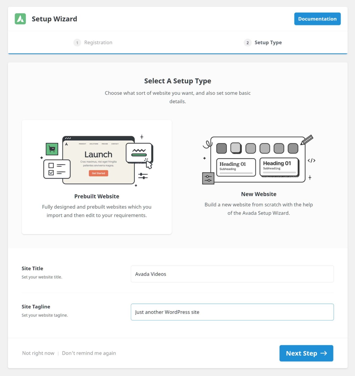 How To Use The Avada Setup Wizard – Avada Website Builder