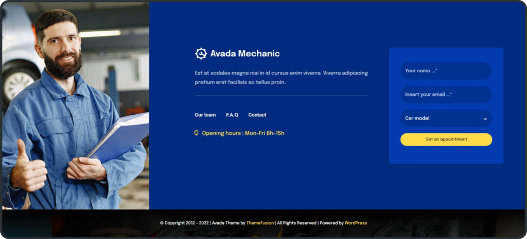 Footer Builder – Avada Website Builder