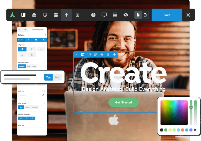 Live Visual Builder – Avada Website Builder