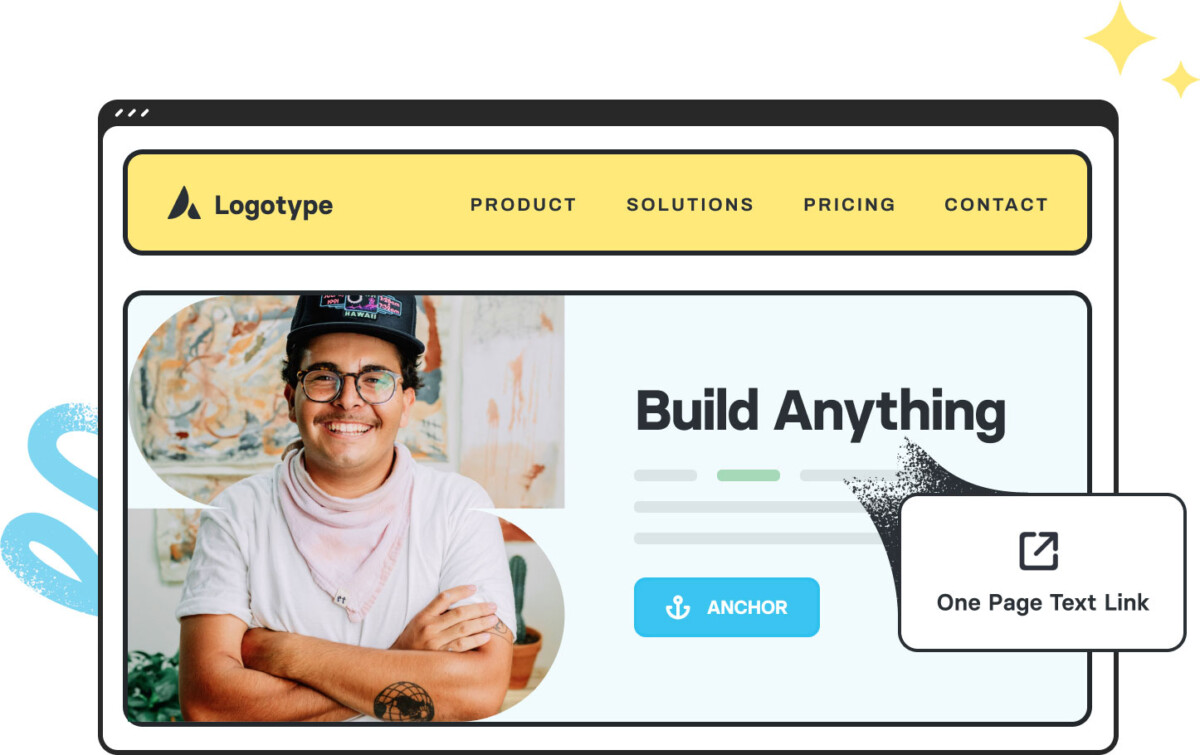 One Page Text Link – Avada Website Builder