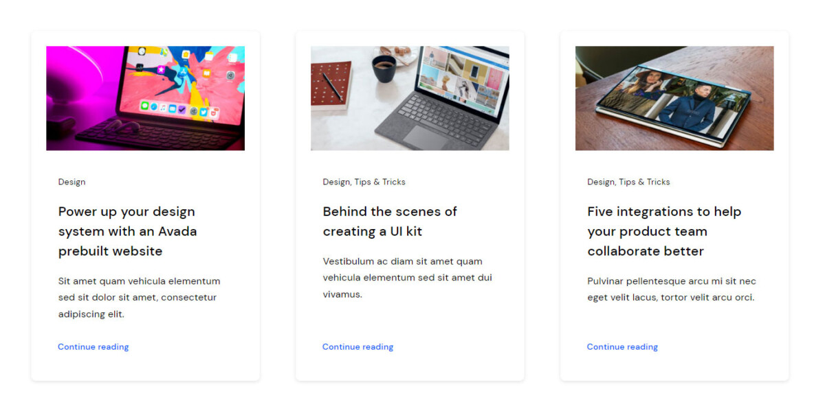 Post Cards – Avada Website Builder