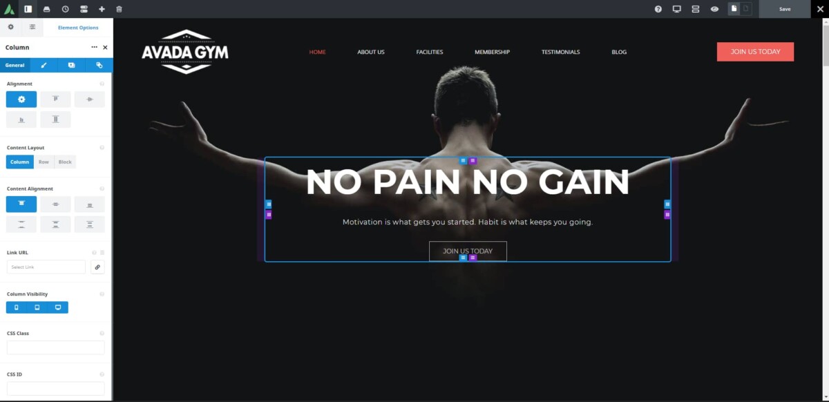 Avada Gym: Deconstructing a Prebuilt Website – Avada Website Builder