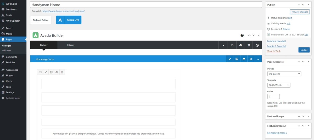 Avada Handyman Deconstructing A Prebuilt Website Avada Website Builder
