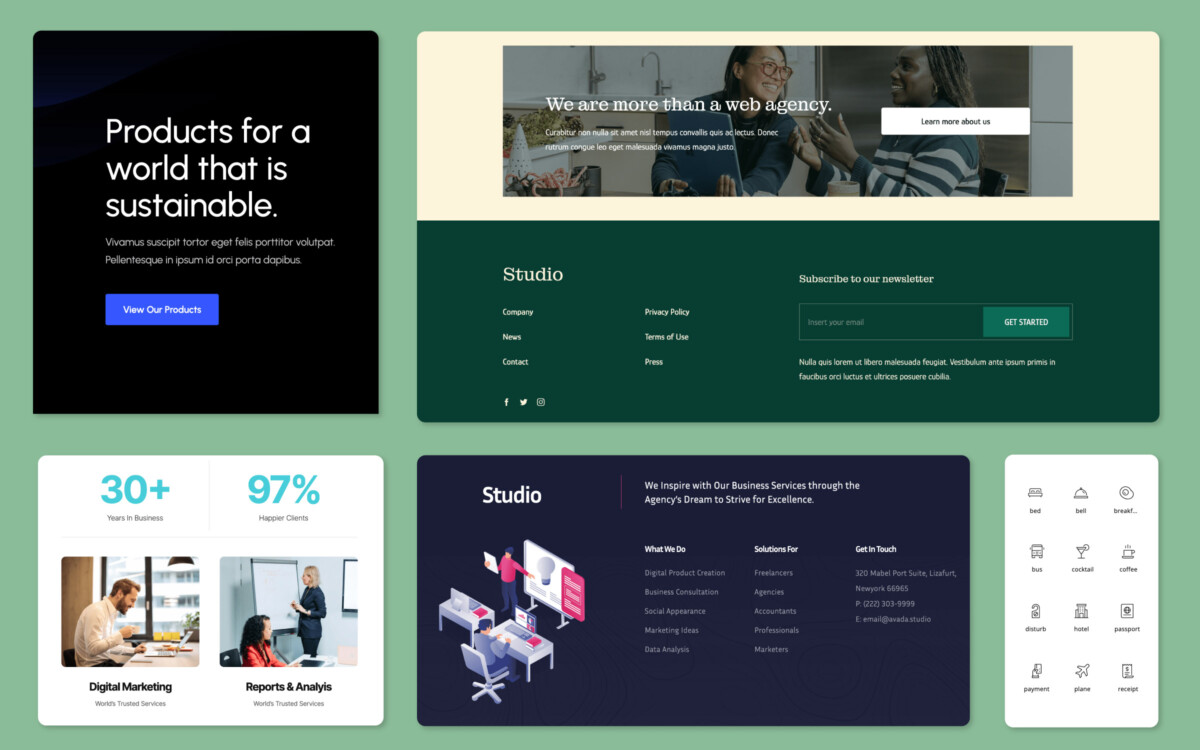 10 Avada Studio Content Blocks For Web Design [Collection 12] – Avada Website Builder