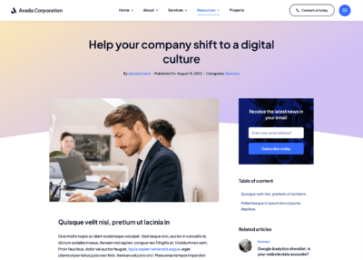 Table Of Contents – Avada Website Builder