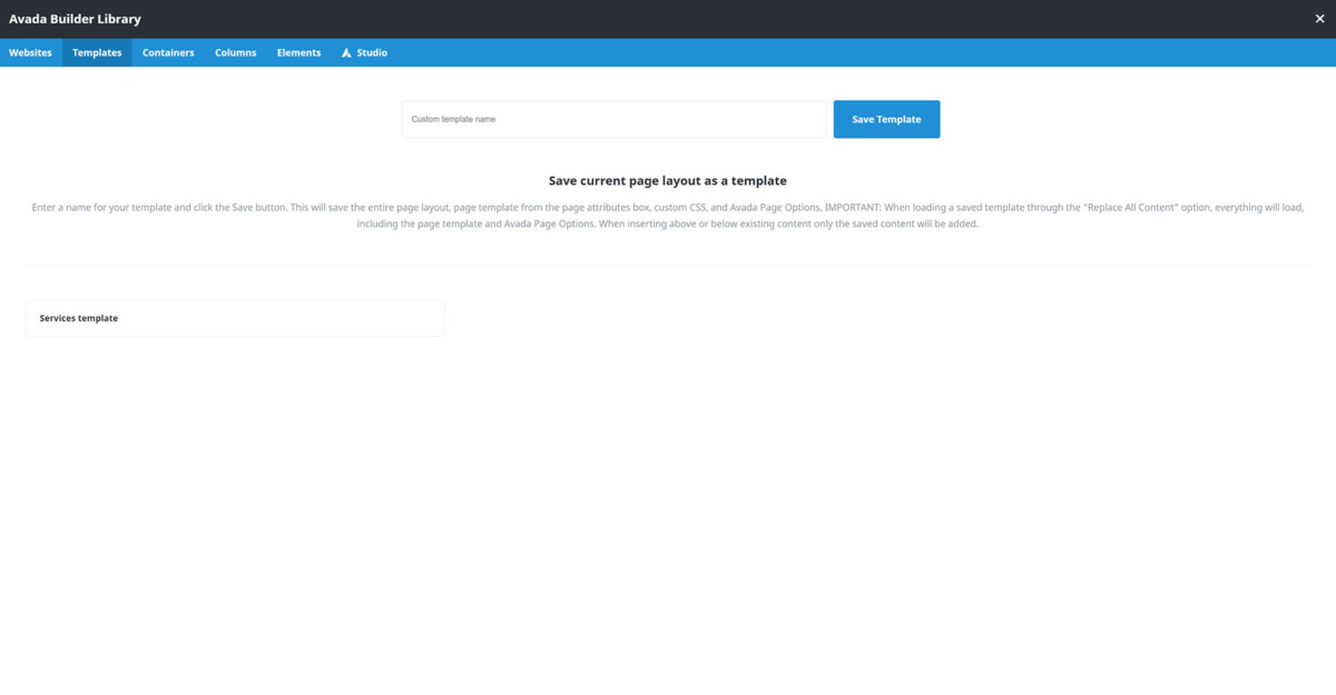 Avada Builder Library Overview – Avada Website Builder