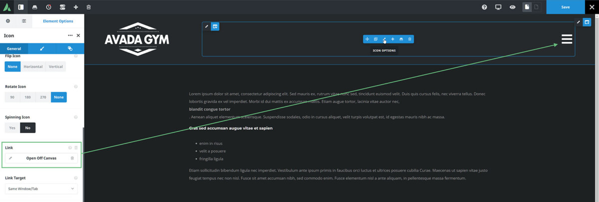 How To Make A Flyout Menu With The Off Canvas Builder Avada Website