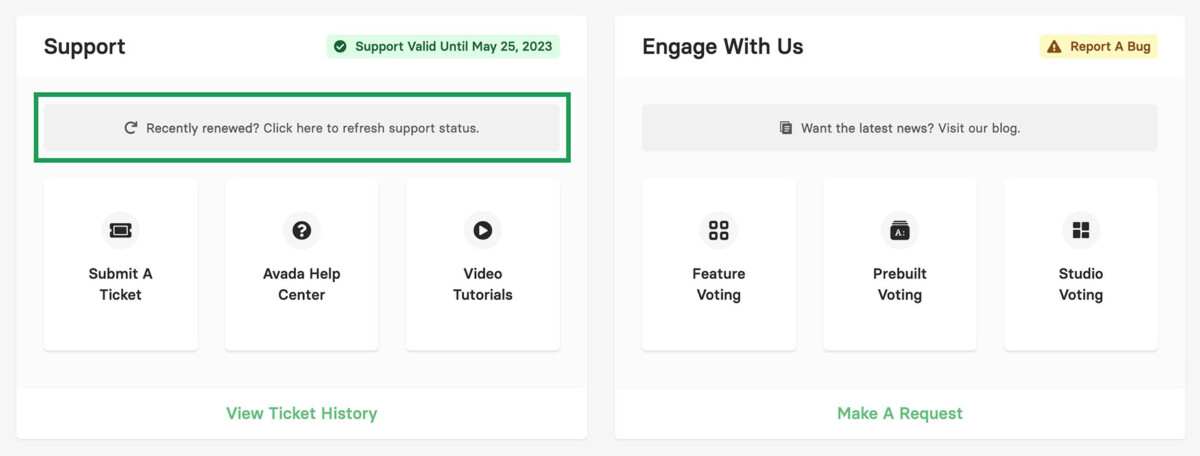 Extending And Renewing Avada Support – Avada Website Builder