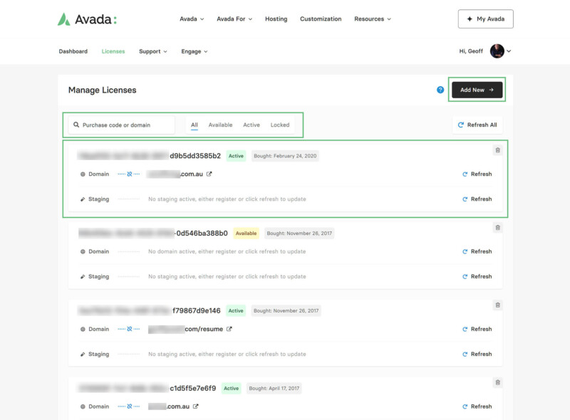 How To Manage Your Avada Licenses