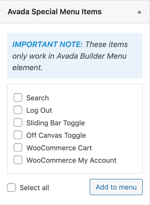 Avada Special Menu Items – Avada Website Builder