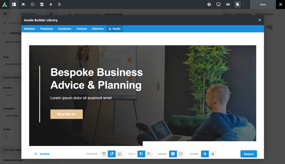 How to Add an Avada Studio Template to an Existing Website – Avada ...