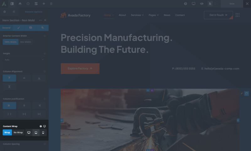 Using Responsive Option Sets in Avada – Avada Website Builder