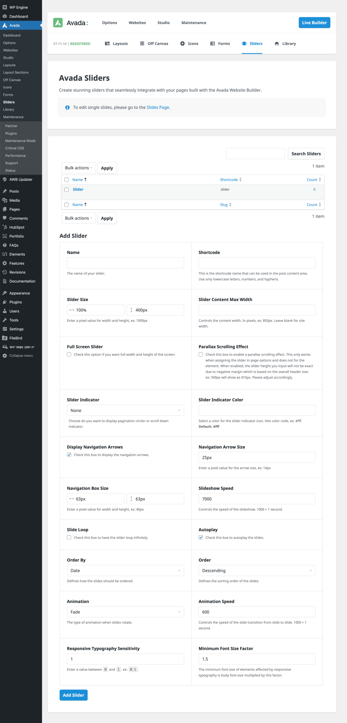 How to Use the Avada Slider Element – Avada Website Builder