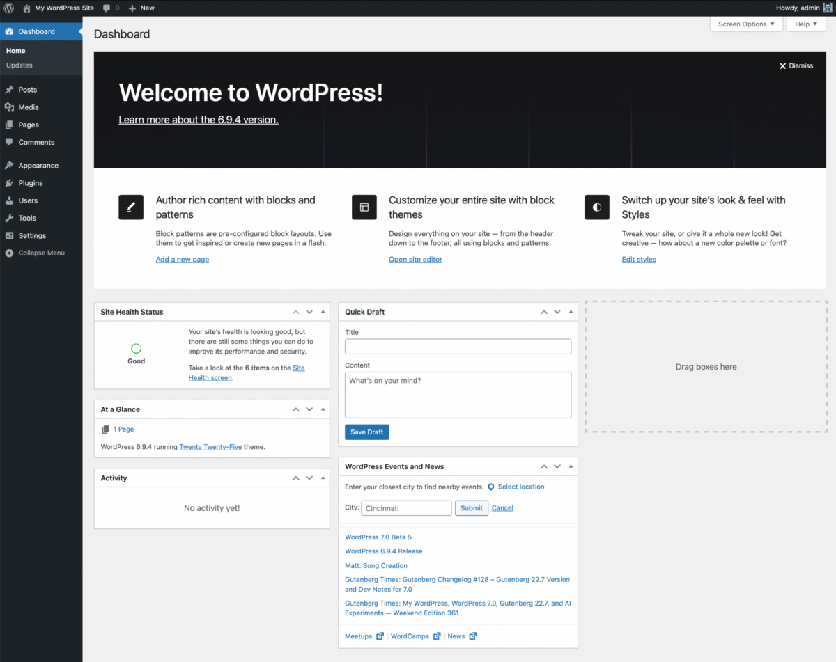 A Detailed Beginner’s Guide to the WordPress Dashboard – Avada Website ...
